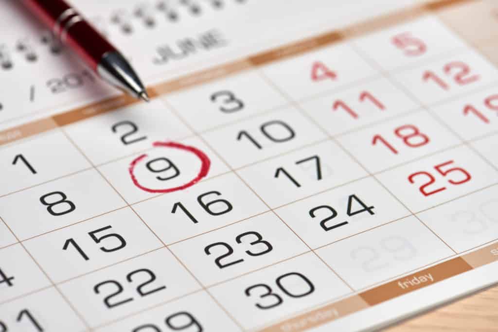 Calendar with dates - CSI Academy of Florida